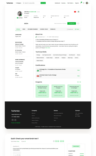 e-Learning Marketplace for Trainers and Students | Techuz