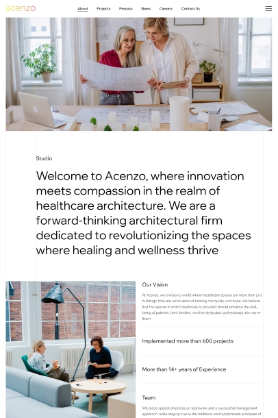 Portfolio Website for Architectural Firm | Techuz